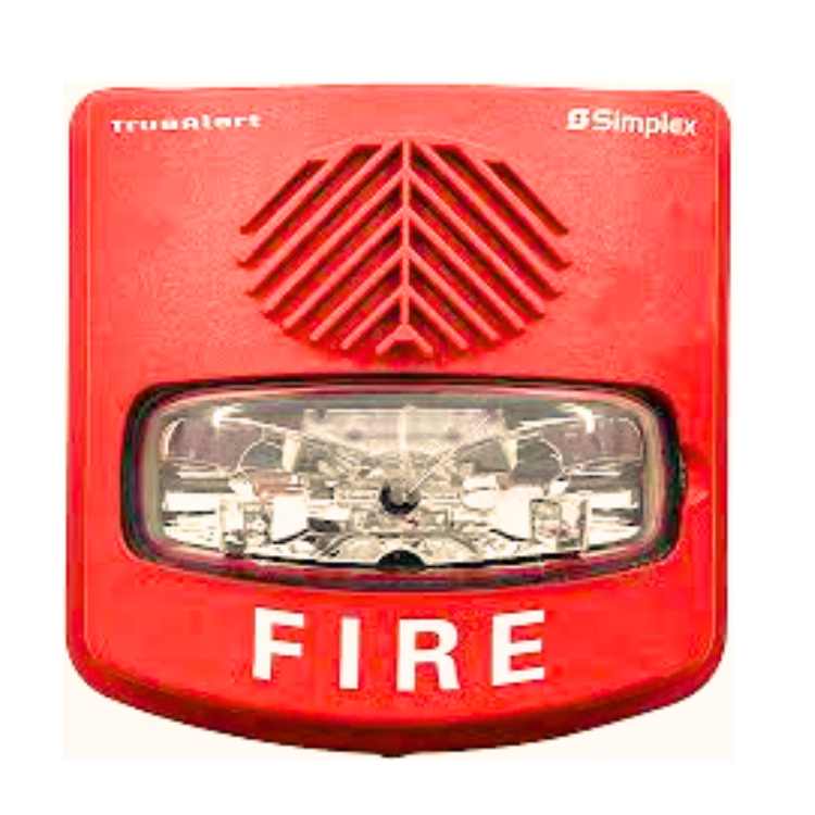 Sirena Con Luz Estroboscópica Weatherproof Convencional Pared- Simplex – 4906-9131 – Rojo | Damajer