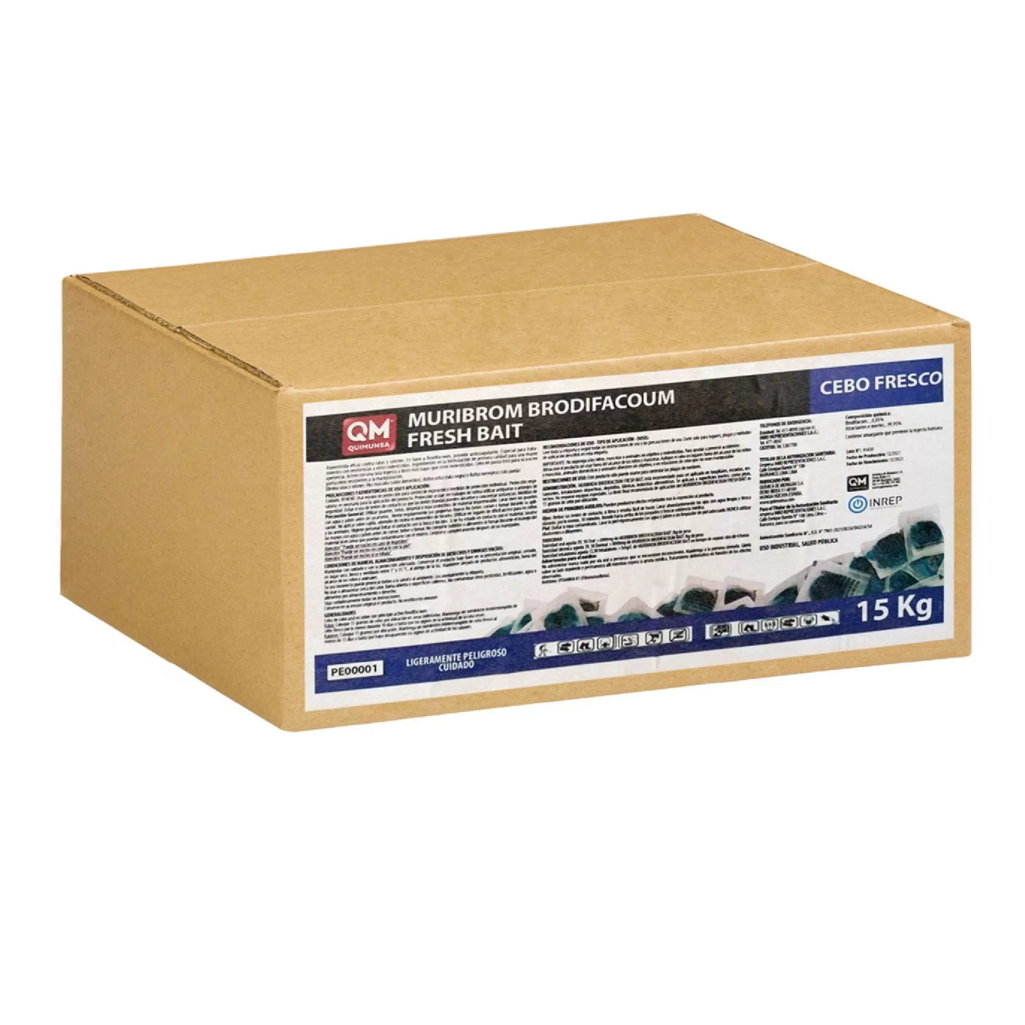 Muribrom (Brodifacoum 0.005 %) – Cebo Fresco Pasta Caja X 15 Kilos | Damajer