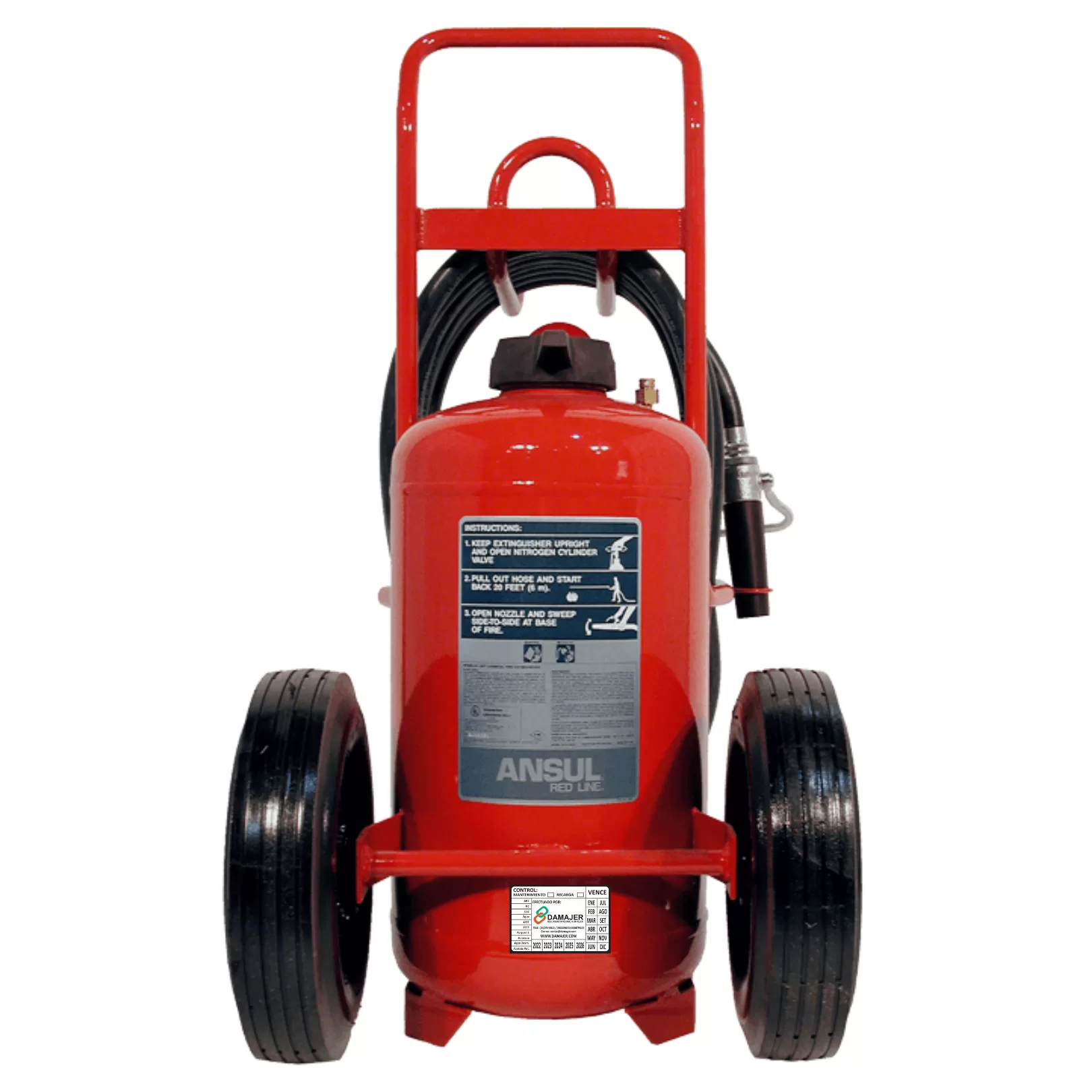 Extintor Purpura K (BC) 150 Lbs, Red Line, Ansul CR-I-K-150-D (2019 ...